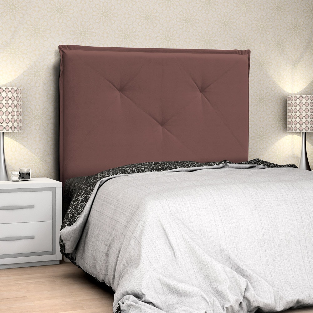 Cabeceira Solteiro 90cm Vic Suede Telha - D'Monegatto - MPozenato
