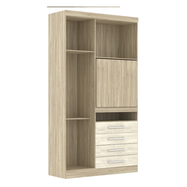 Guarda Roupa Modulado 3 Portas com Painel Para TV 194 Master Avelã ...