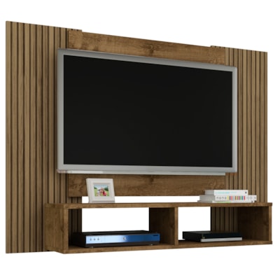 Painel Suspenso Para TV Até 48 Polegadas Navi Preto Fosco/Ripado - Bechara - MPozenato